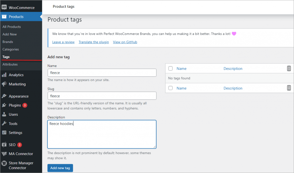 WooCommerce Product Tags Management Tutorial