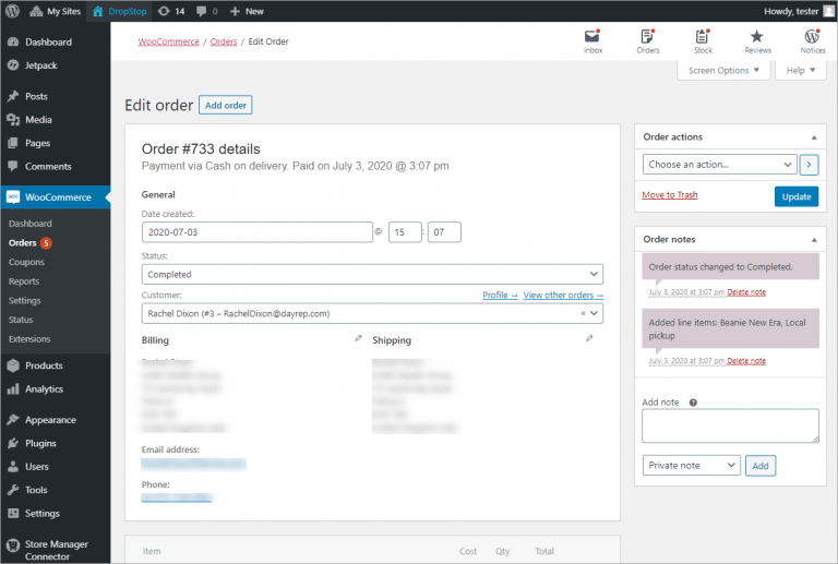 How To Edit Woocommerce Orders Store Manager For Woocommerce New Experience In Site Management
