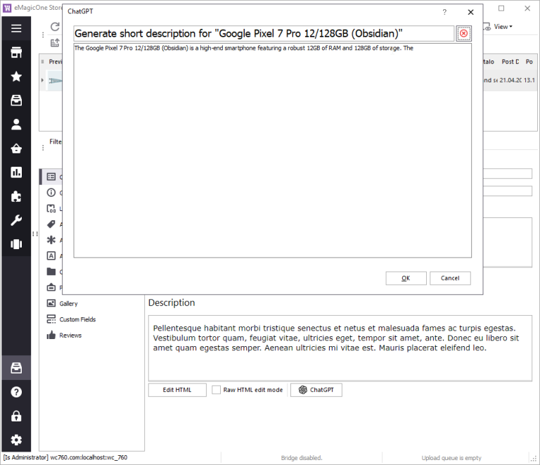 ChatGPT to WooCommerce